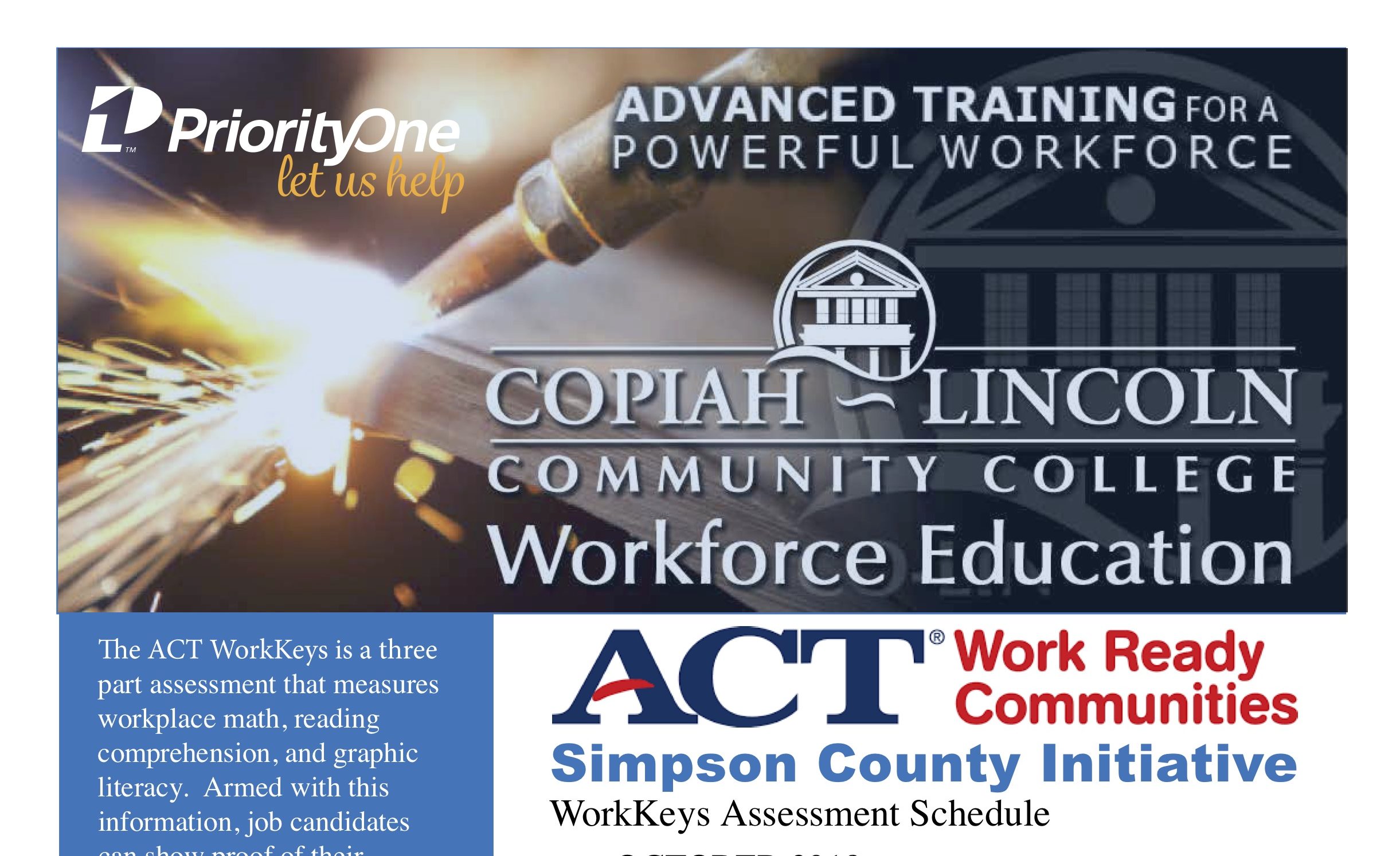 PriorityOne Bank, First Employer in Simpson County to Implement ACT ...