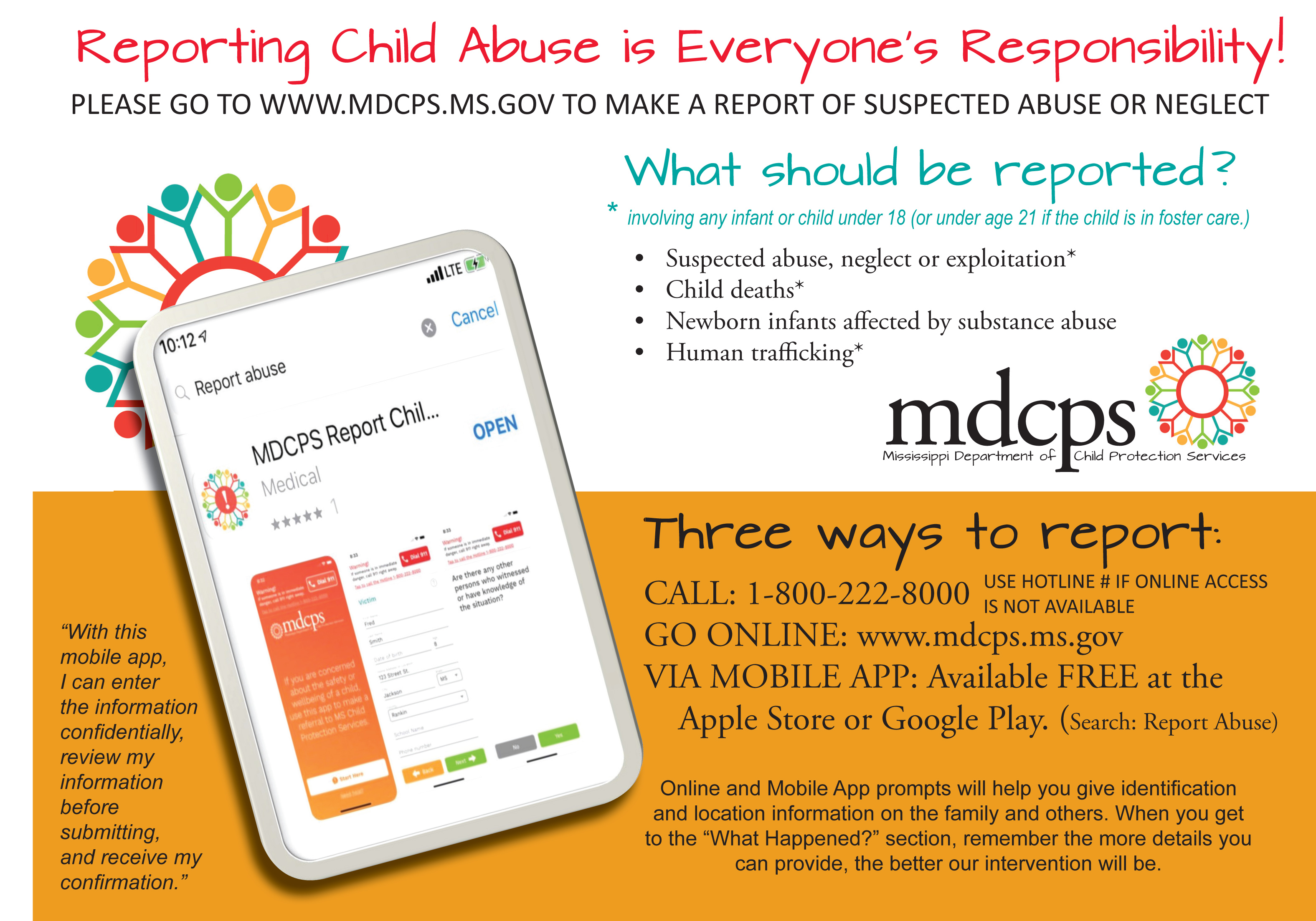 Public should report concerns of child neglect, abuse to state agency ...