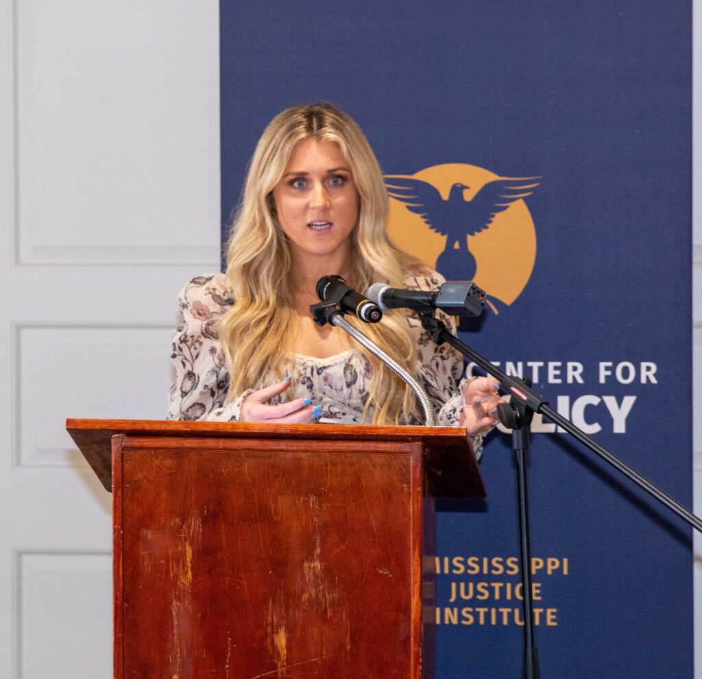 All-American Swimmer and Women's Rights Activist Riley Gaines visits ...