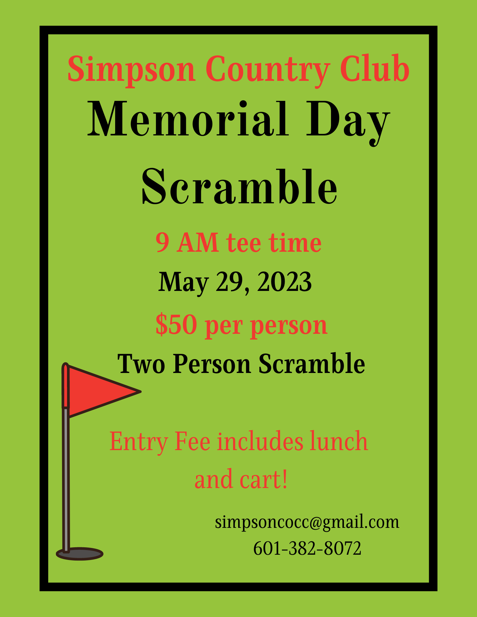 Memorial Day Scramble - MageeNews.com