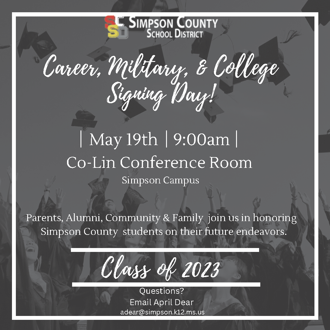 Simpson County School District to Host Signing Day May 19 - MageeNews.com