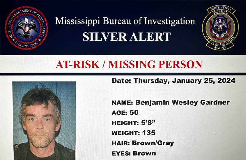 MBI Silver Alert—Benjamin Wesley Garner—Canceled! - MageeNews.com