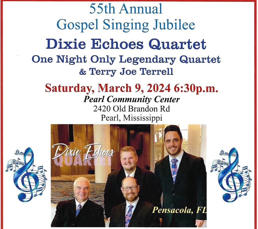 55th Annual Gospel Singing Jubilee Dixie Echoes Quartet - MageeNews.com