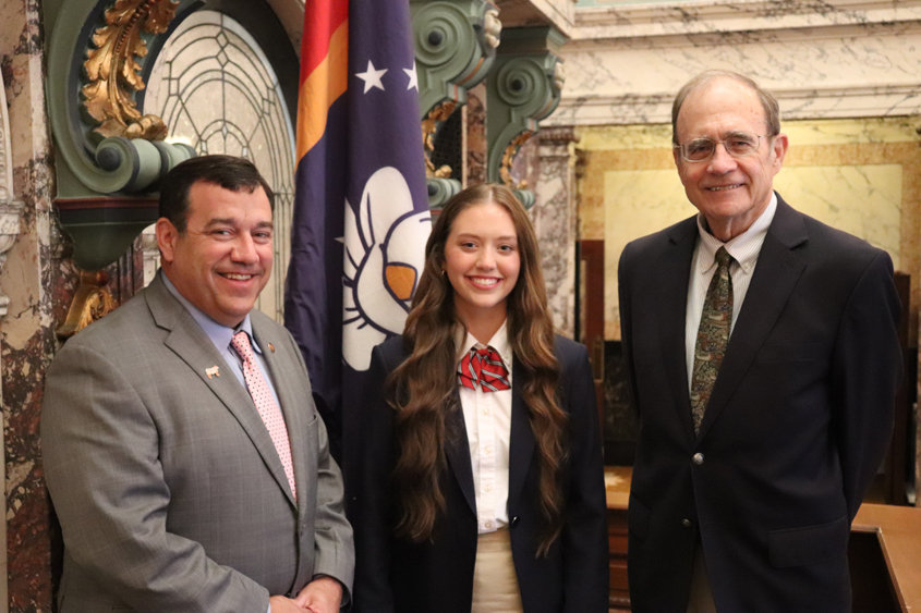 Elie Catherine Stewart of New Hebron recently served as a page for the ...