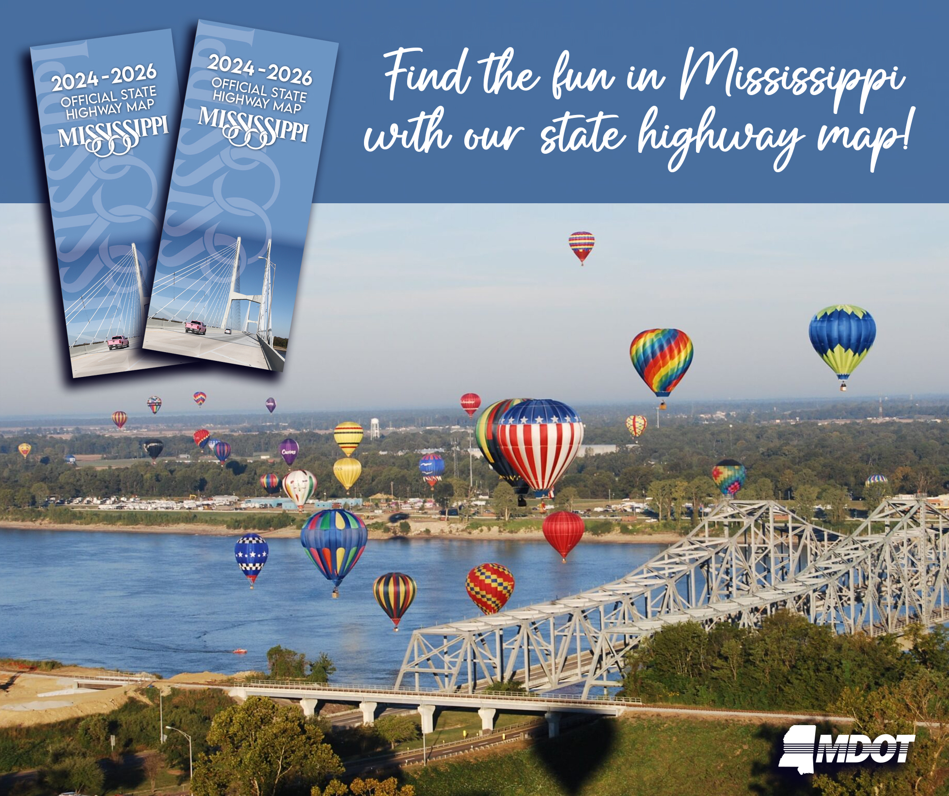 MDOT releases 2024-2026 Mississippi State Highway Map Free to the ...