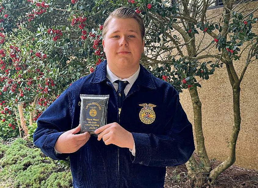 Nathaniel Little Advances to Central District in Agriculture & Natural Resources - MageeNews.com