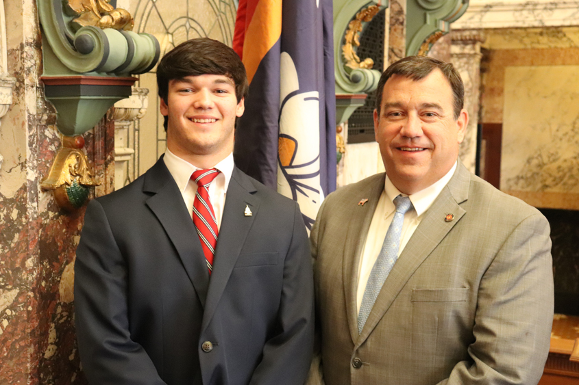 Hayes Berry of Magee served as a page for the Mississippi Senate ...