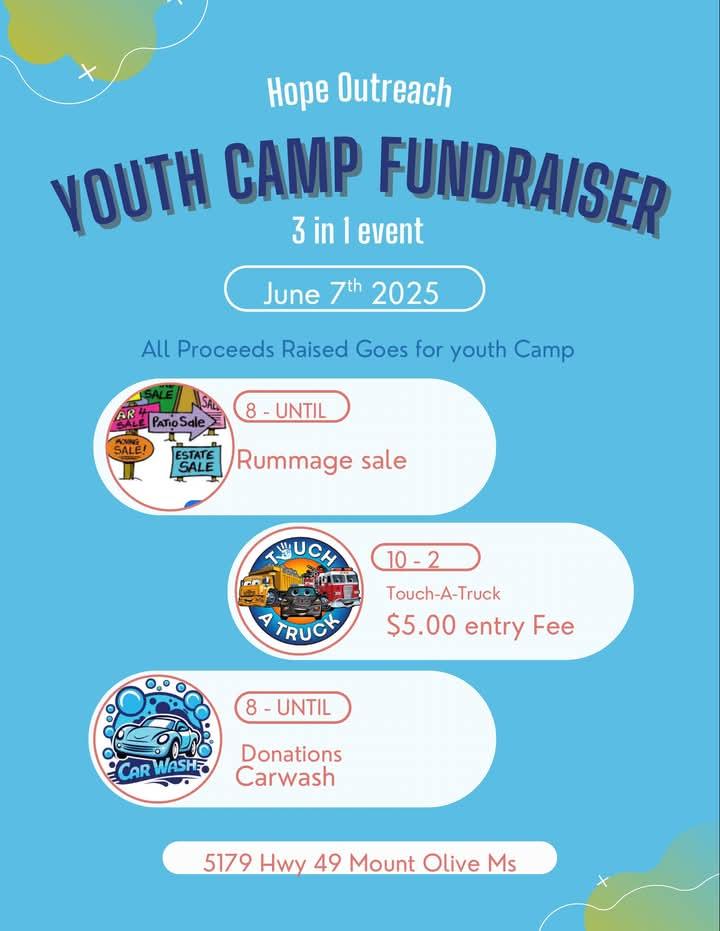 Hope Outreach Youth Camp Fundraiser a 3 in 1 Event! - MageeNews.com